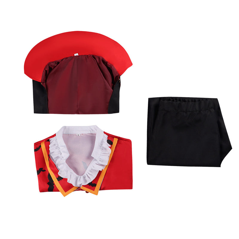 Adult Men Devil Vampire Costume Shirt Cloak Outfit Medieval Cosplay ...