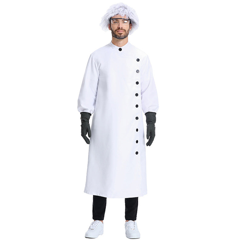 Adult Crazy Scientist Cosplay Costume Terror Laboratory Researcher ...