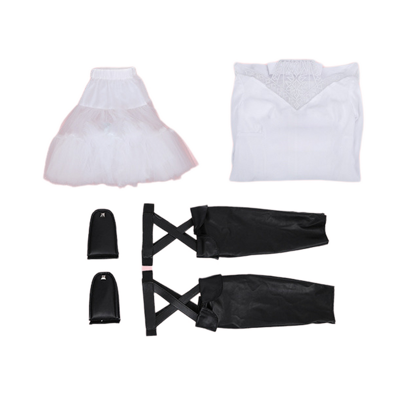 Final Fantasy 14 FF14 Ryne Minfilia Cosplay Costume White Skirt with ...