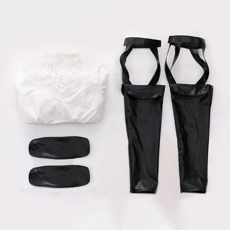 Final Fantasy 14 Minfilia Cosplay Costume White Dress Summer V-neck ...
