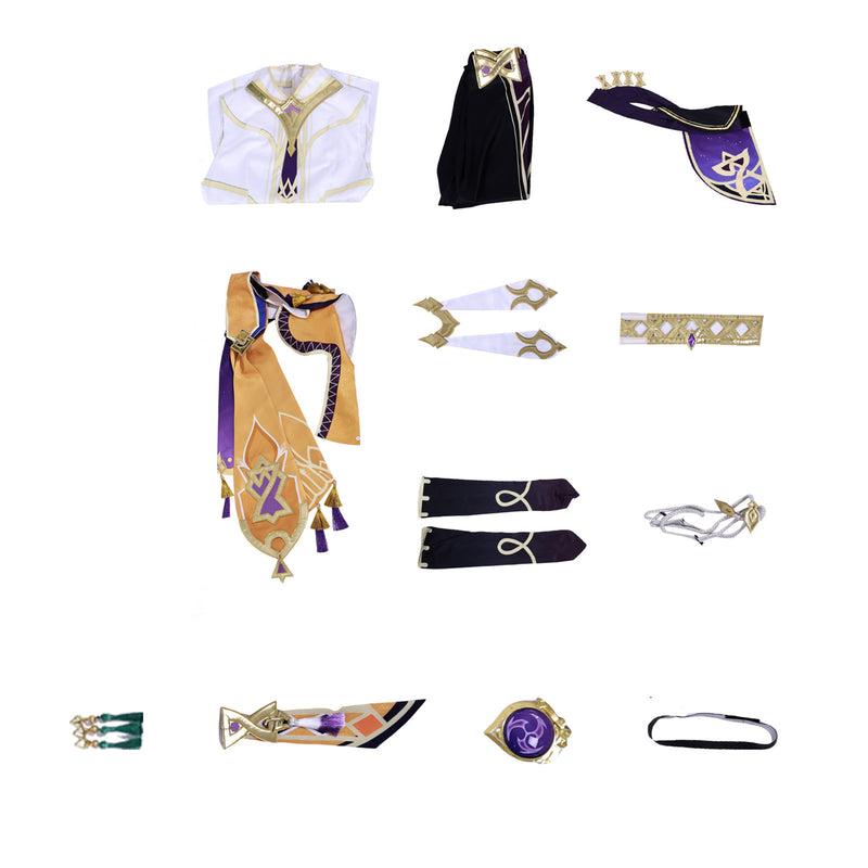 Game Genshin Impact Sethos Cosplay Costume Complete Set of Retro ...