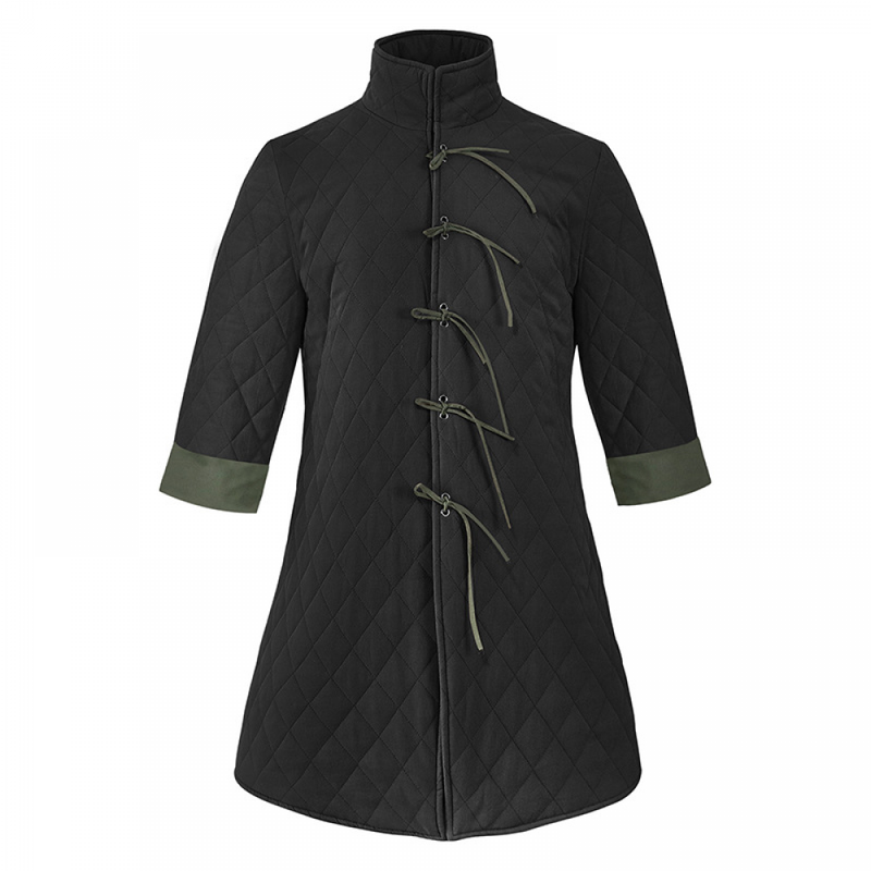 Medieval Jacket Gambeon Costume Half Sleeve Thick Padded Clothing Dress ...