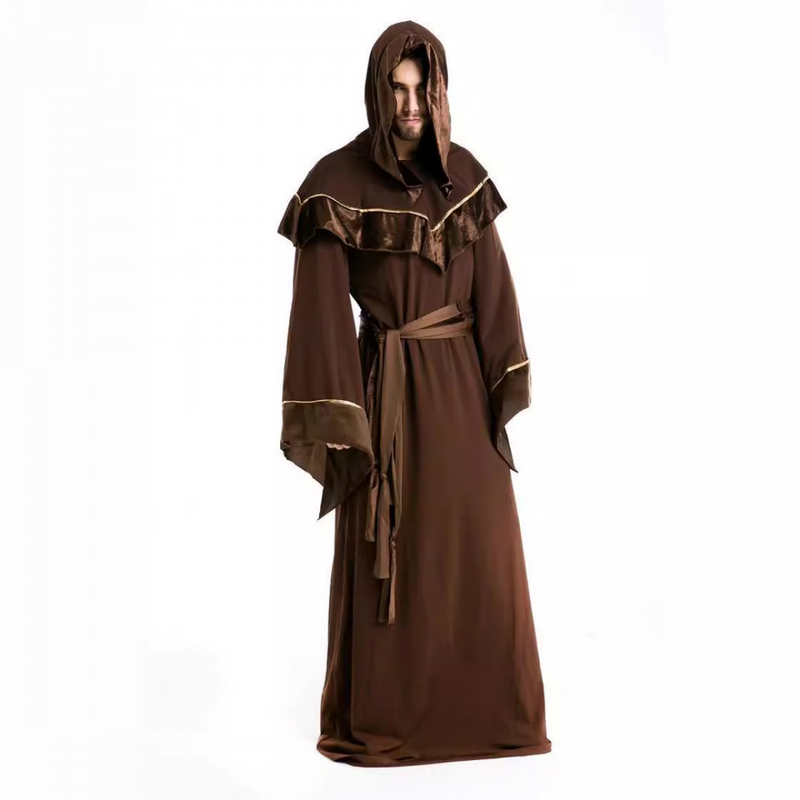 Halloween Adult Vampire Mage Cosplay Robe Makeup Ball Church Uniforms ...