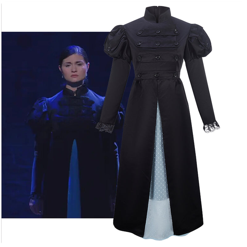 Musical Opera Hamilton Elizabeth Keller Cosplay Costume Black Evening ...