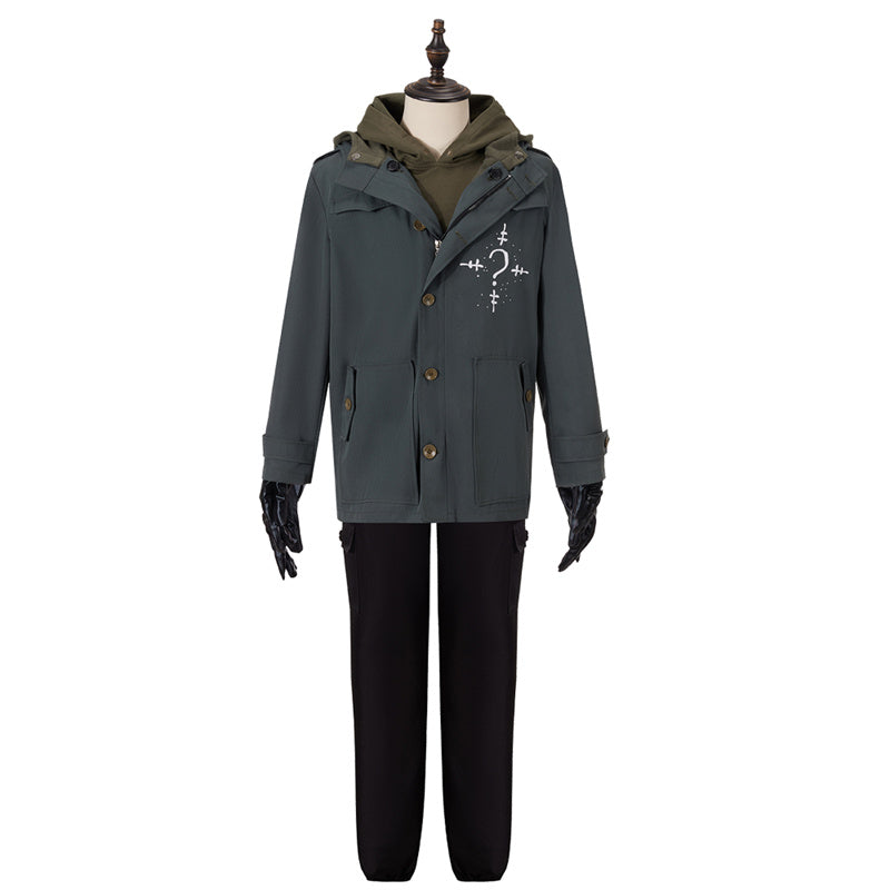 TV Series The Batman Riddler Cosplay Costume Dark Hoodie Outdoor ...