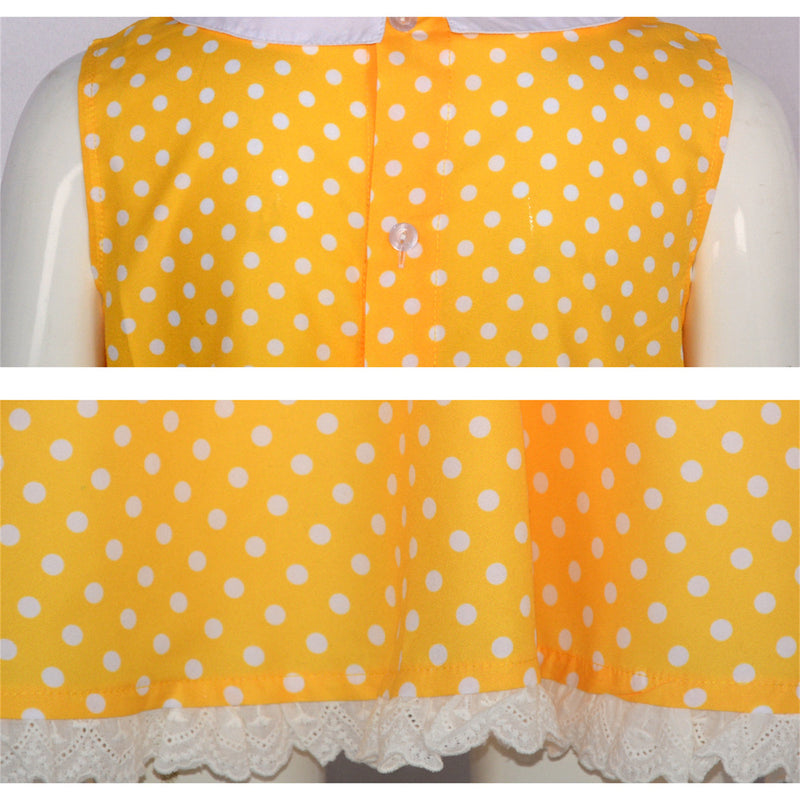 Toy Story Gaby Cosplay Costume Women Yellow Polka Dot Nightgown Dress ...